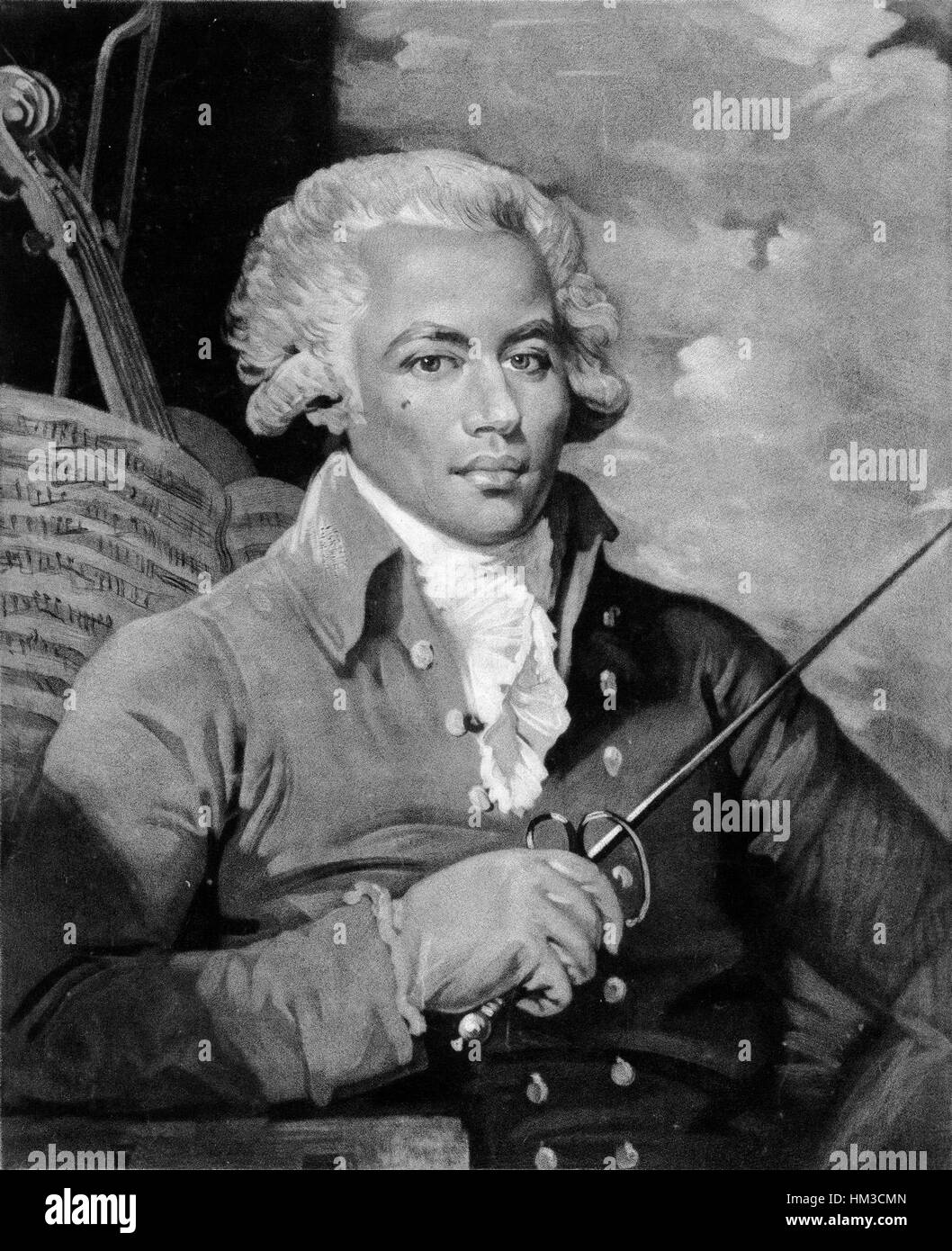 This artwork of Joseph Bologne de Saint-George, featuring the renowned ...