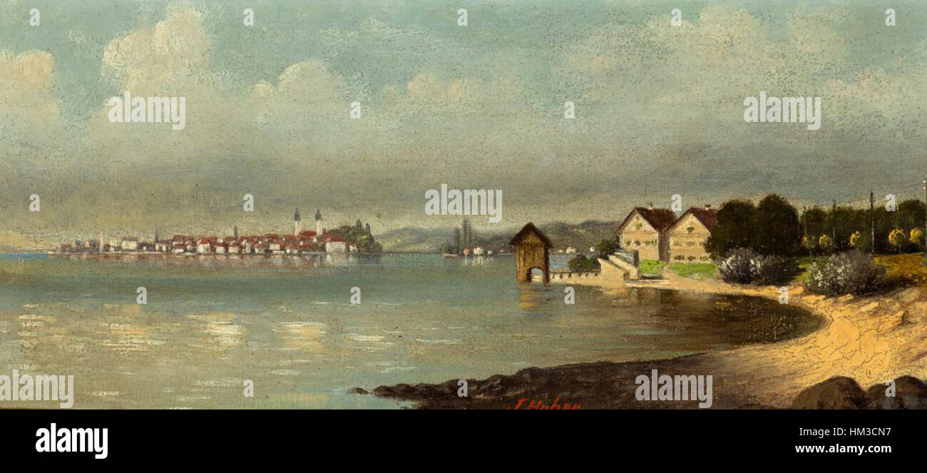 'J Huber Lindau' is an artist known for his works depicting landscapes ...