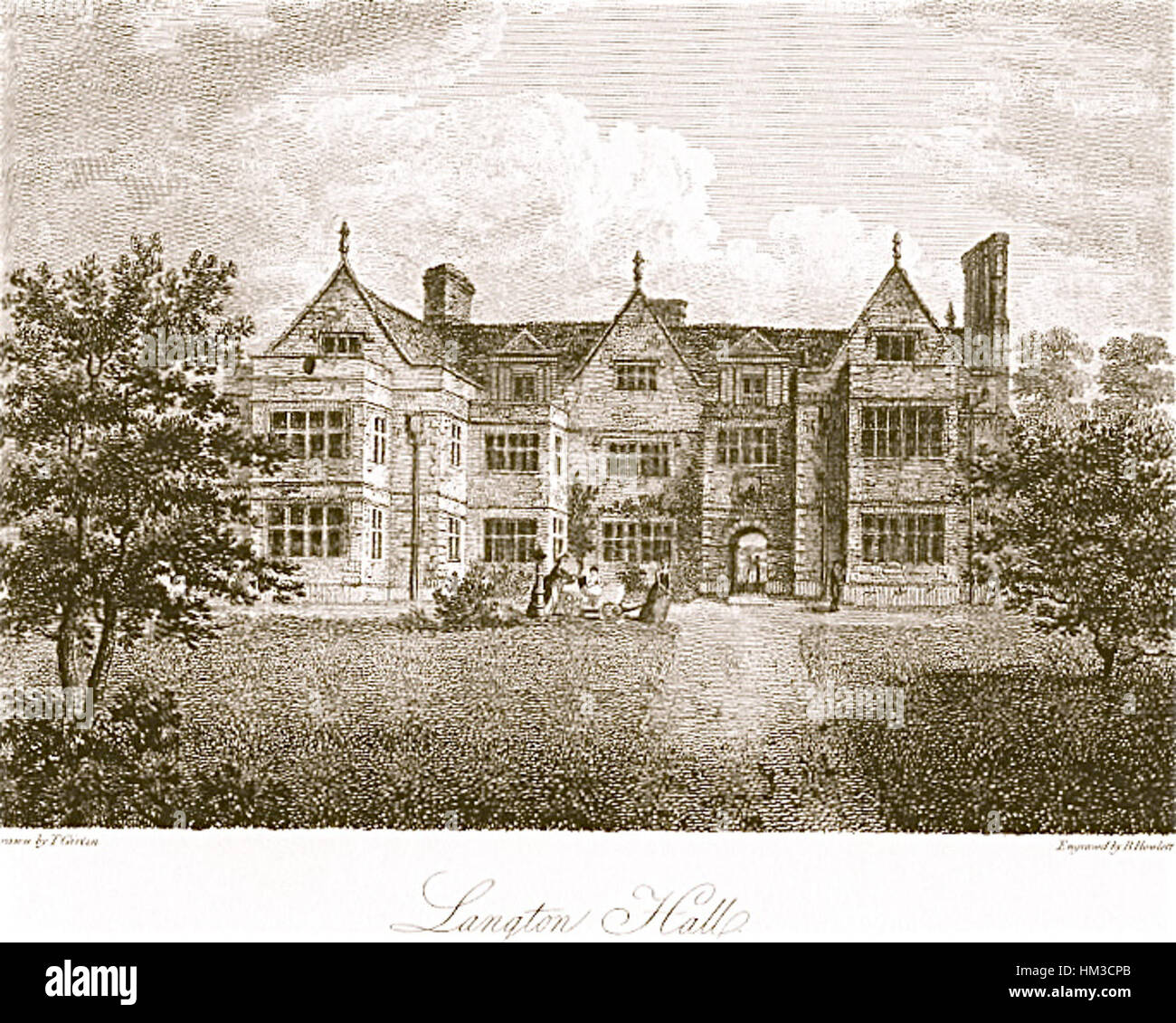 Langton Hall, a historic estate, is known for its architectural beauty ...