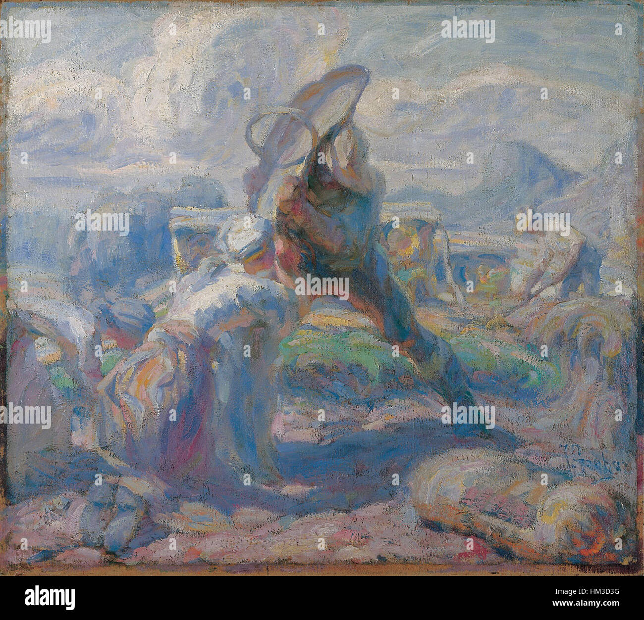 *Krompir* by Ivan Grohar is a powerful oil painting representing the ...