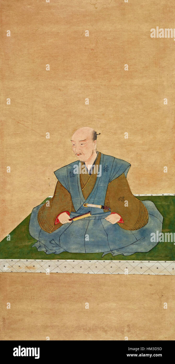 This painting of Ishida Mitsunari, a key figure in the late Sengoku ...