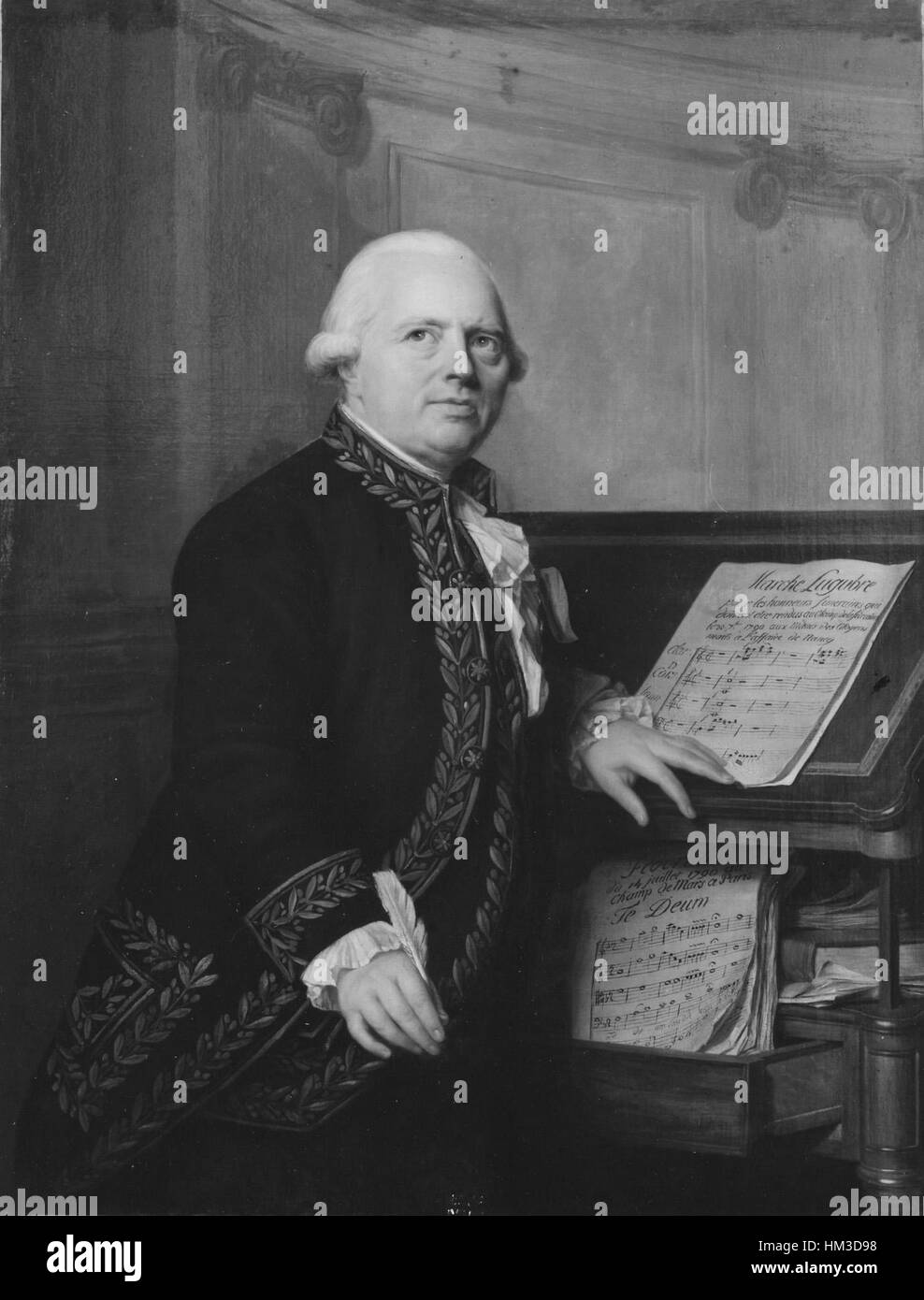 This black-and-white portrait of FranÃ§ois-Joseph Gossec, the French ...