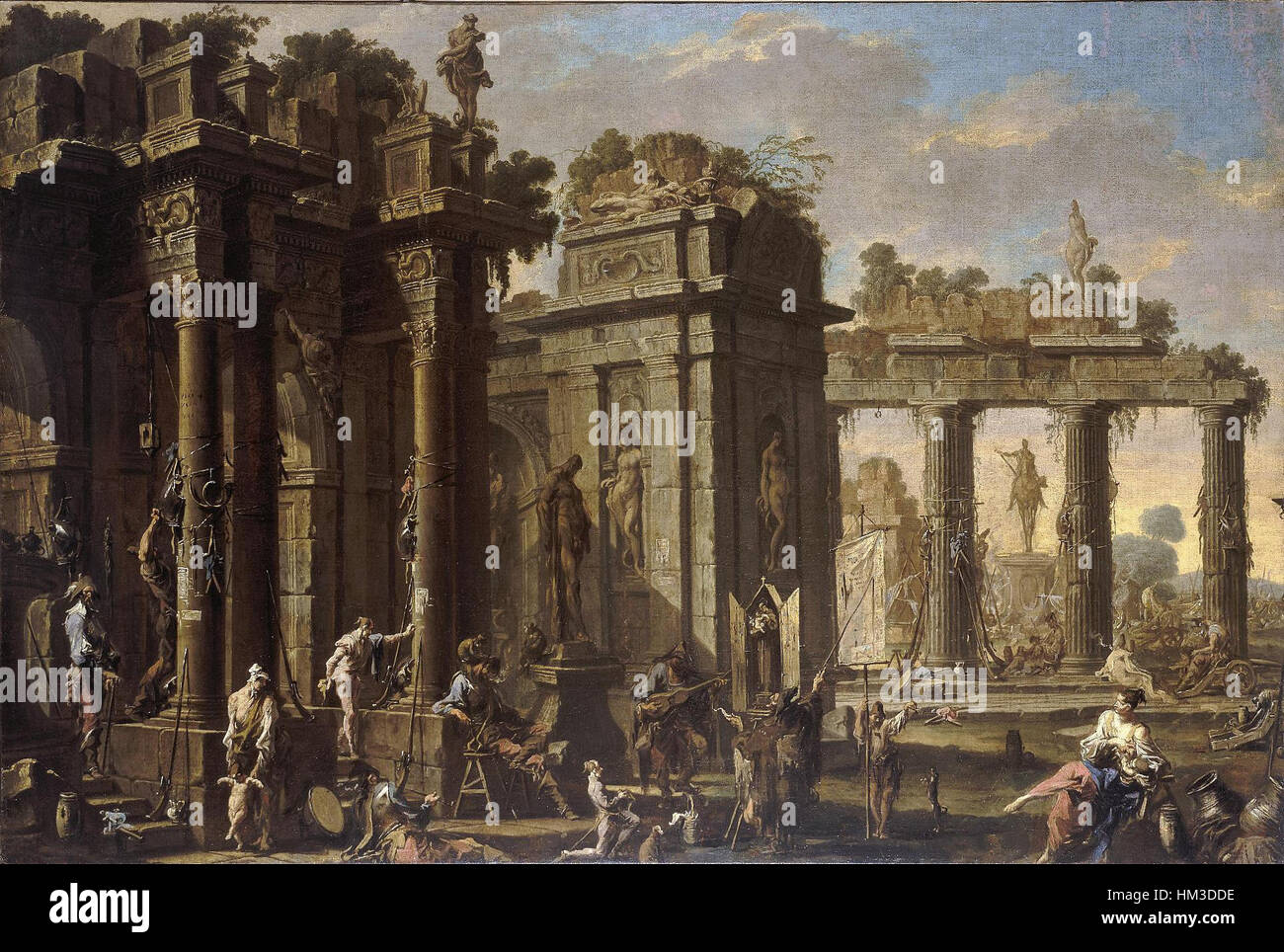 *Banditti at Rest* by Alessandro Magnasco and Clemente Spera depicts a ...