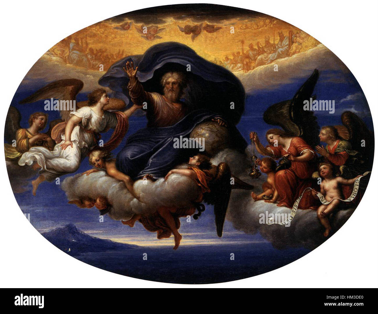 This artwork, titled 'God the Father,' depicts a classical portrayal of ...