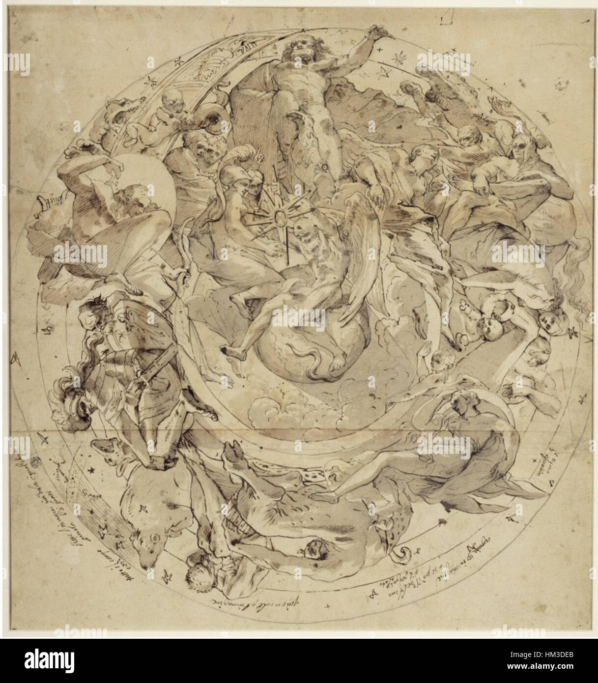 'La terra nella sfera celeste' is an artistic representation showing ...