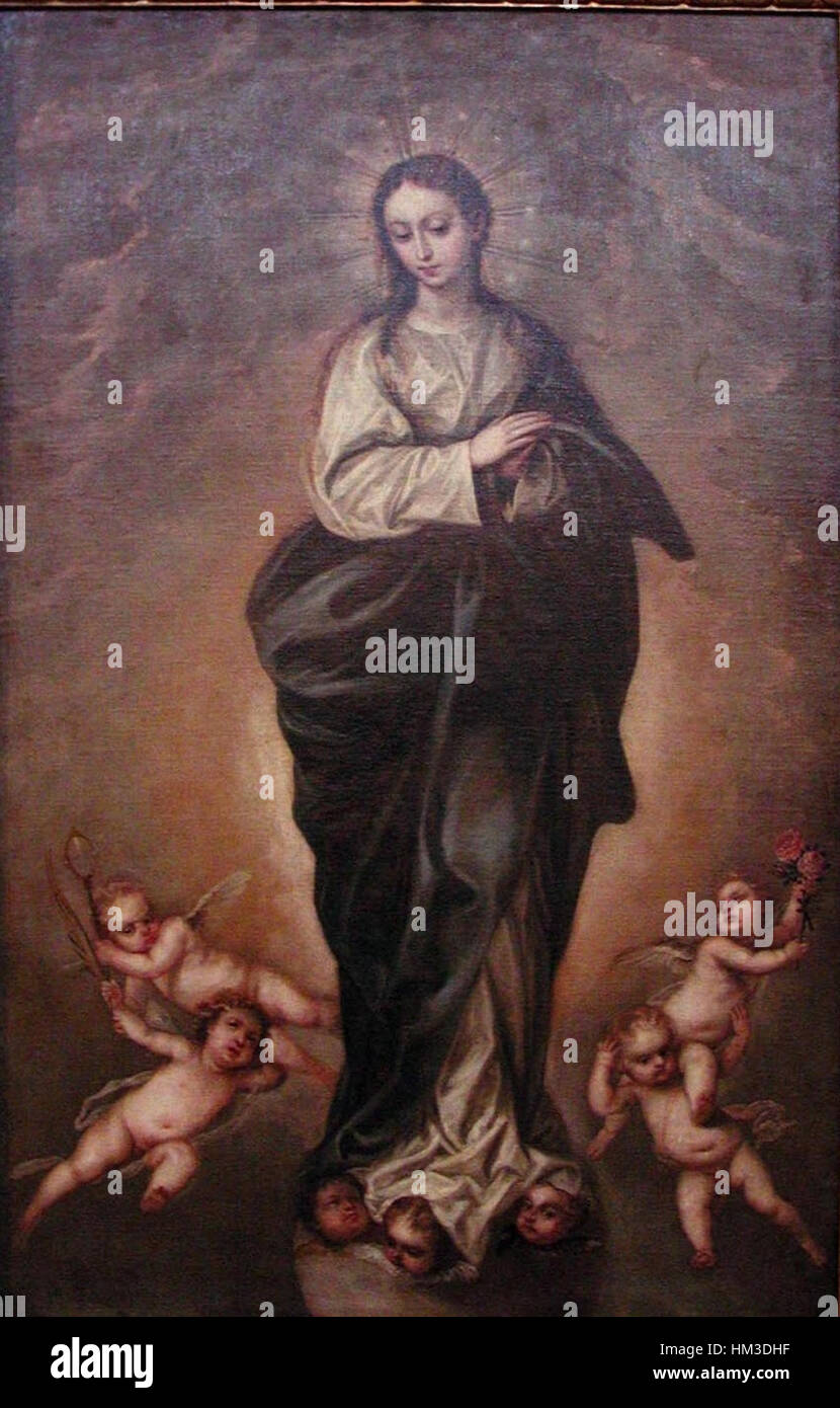 'Inmaculada' by Juan de Sevilla is a religious painting depicting the ...