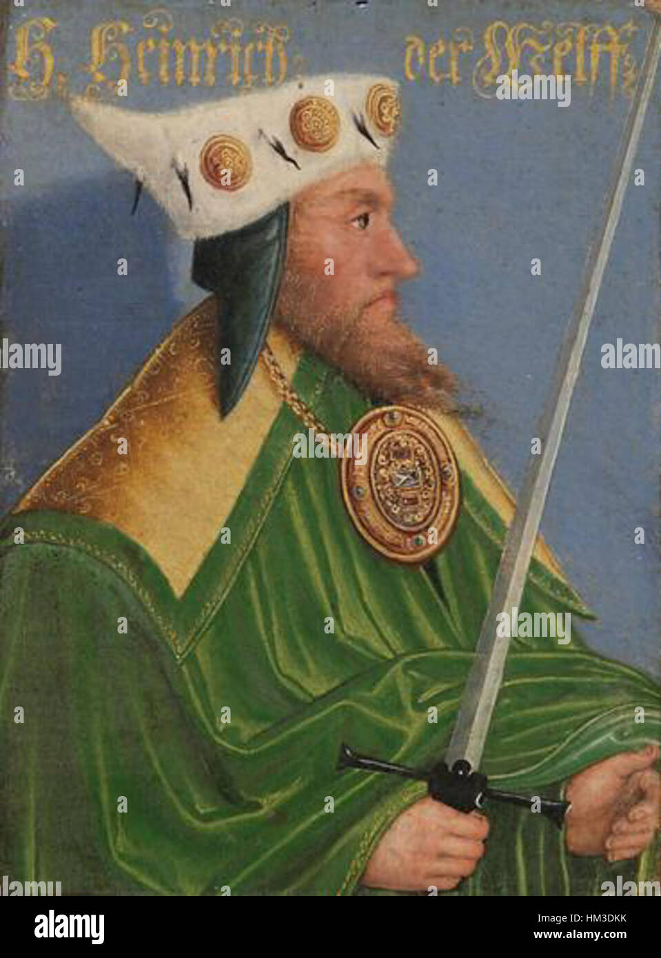 This portrait of Heinrich IX of Bavaria, a prominent figure in Bavarian ...