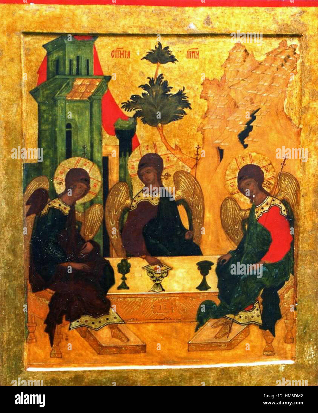 This religious fresco from the Church of the Deposition in Borodava ...