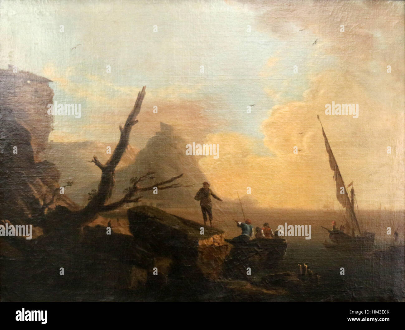 'Marine pittoresque' by Henry d'Arles is a stunning seascape capturing ...