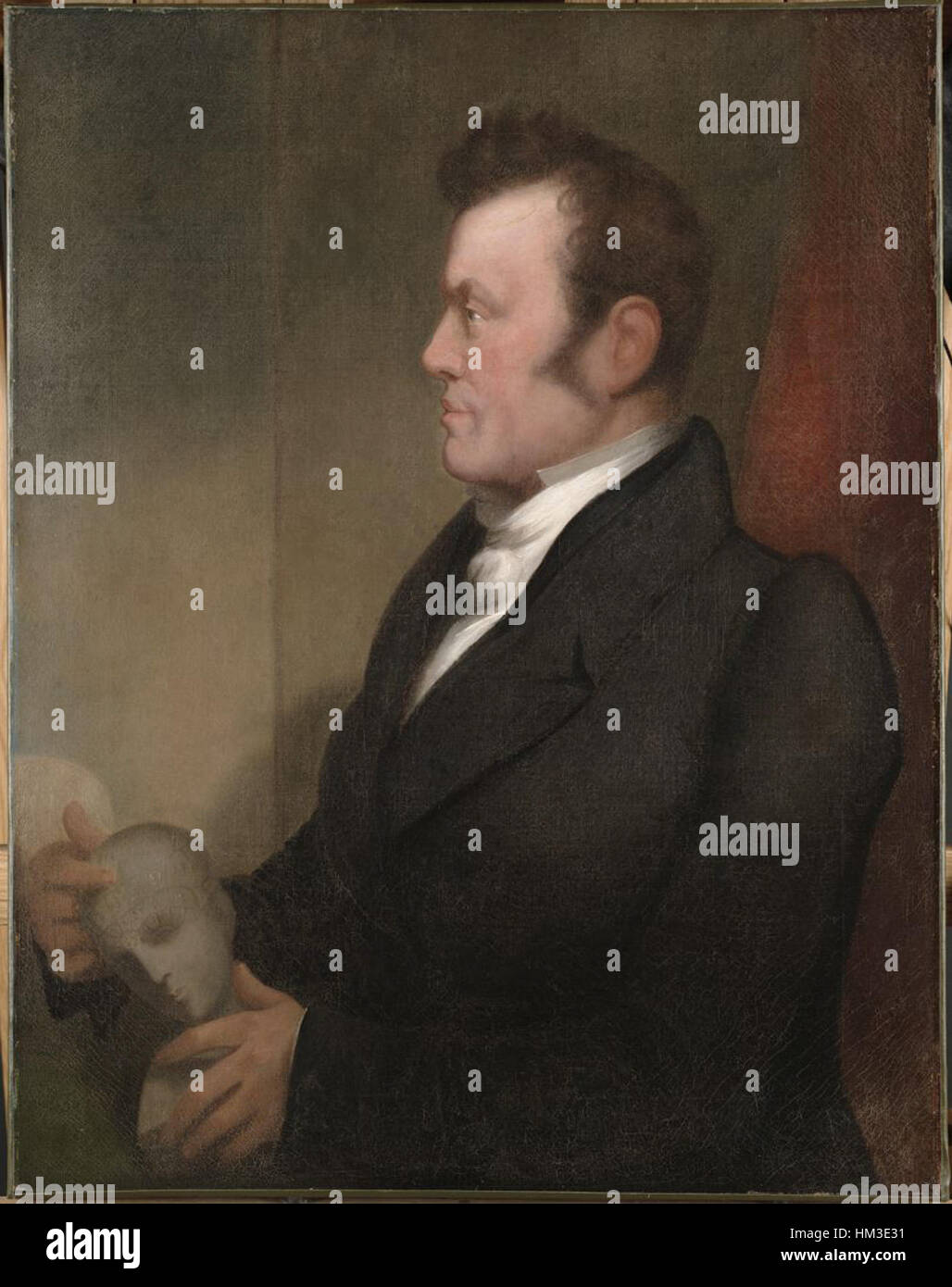 Alvan Fisherâ€™s portrait of Johann Gaspar Spurzheim captures the ...