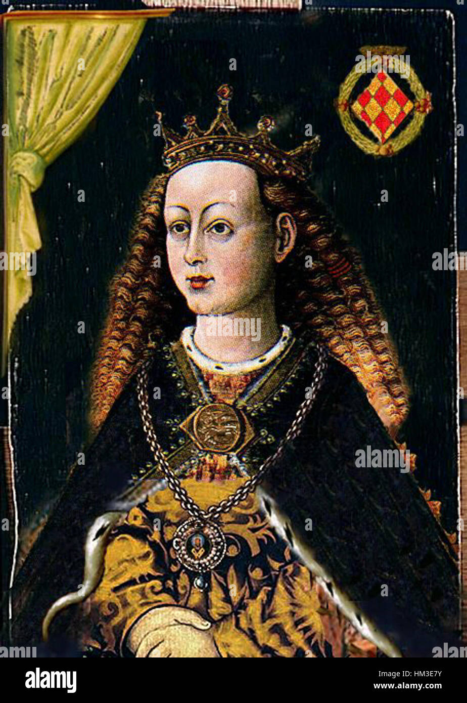 'Isabella Angouleme' is a portrait painting of the 13th-century French ...