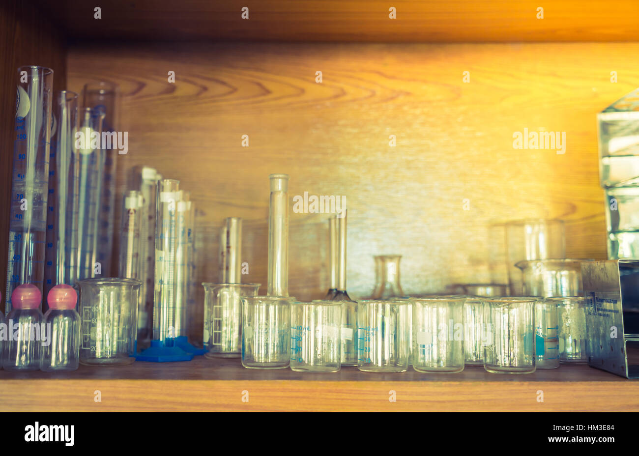 laboratory glass ( Filtered image processed vintage effect Stock Photo ...