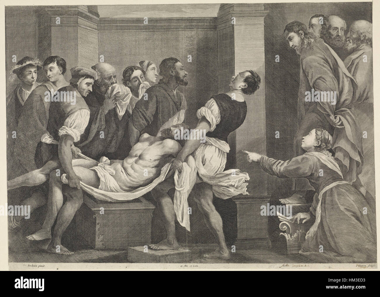 This work, *Lazarus* by Jan van Troyen, is based on the compositions of ...