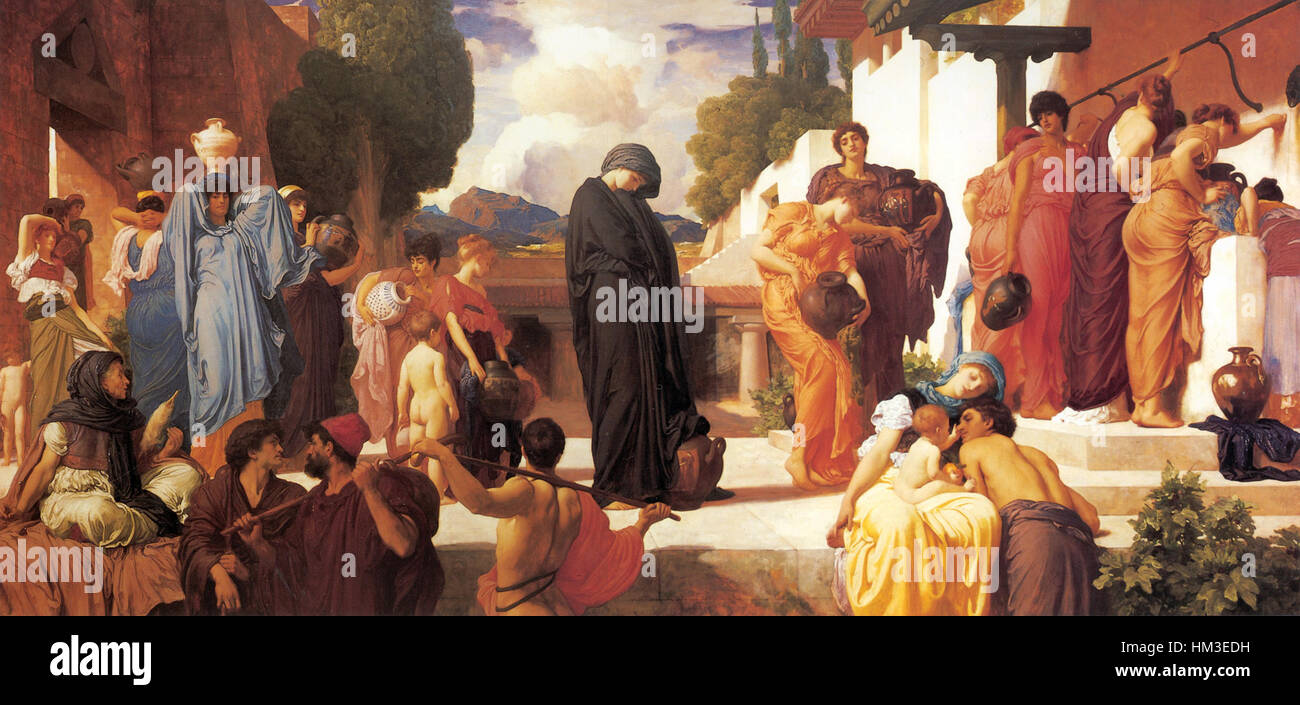 'Captive Andromache' by Leighton is a powerful painting that depicts ...
