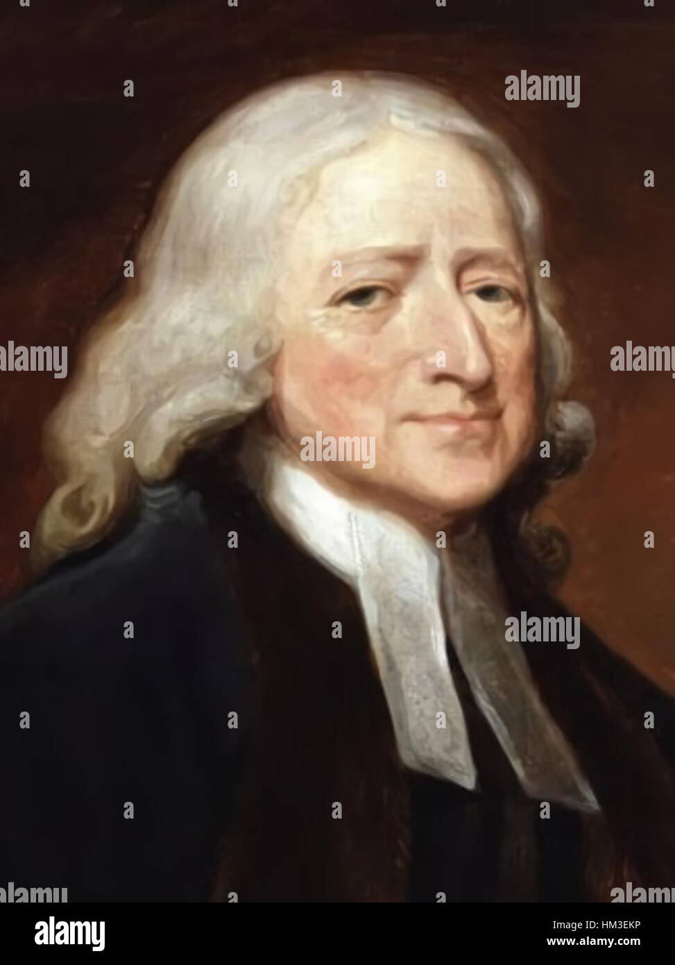 This portrait of John Wesley, painted by George Romney, captures the ...