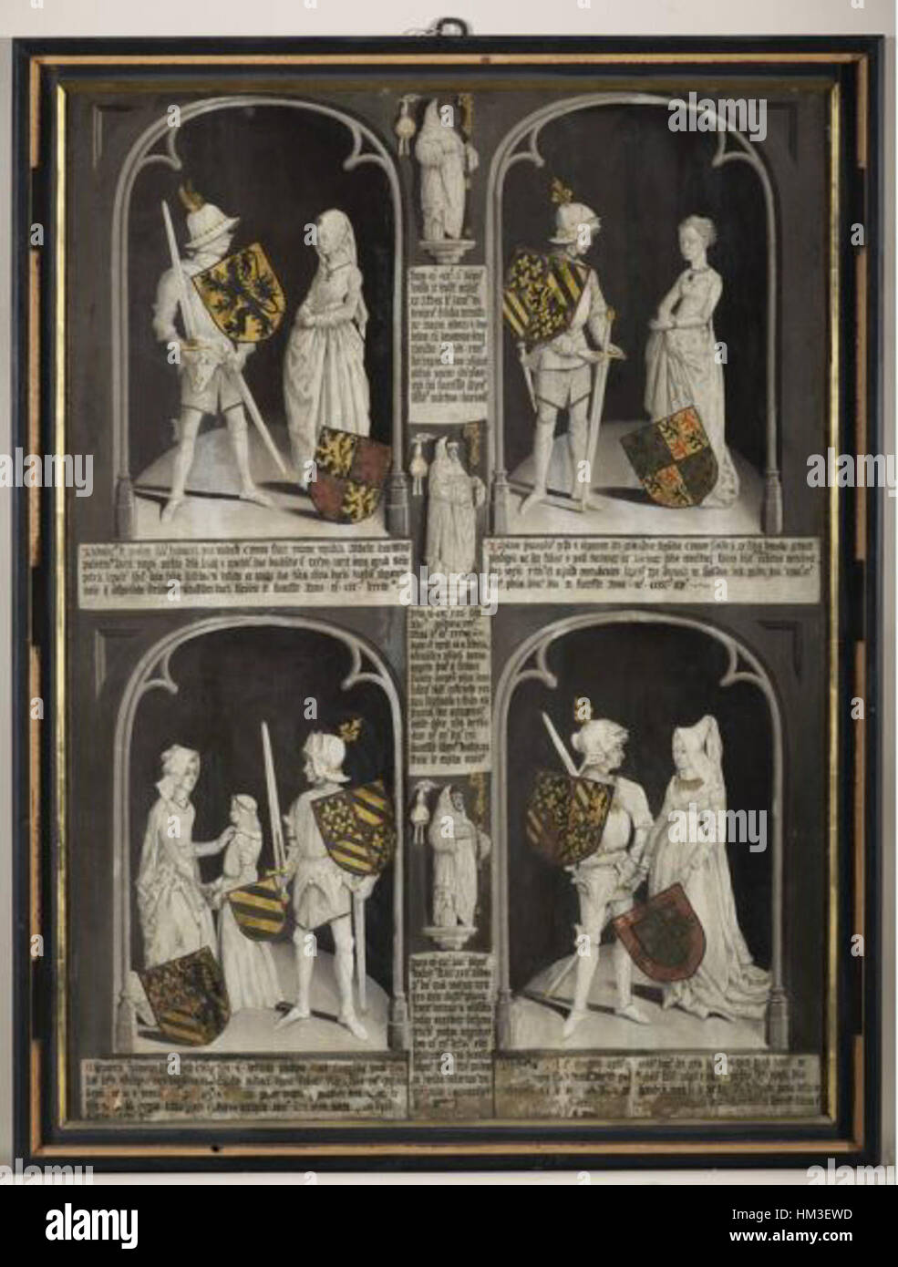 The *Graven van Vlaanderen* depicts the tombs of Flemish nobility and ...