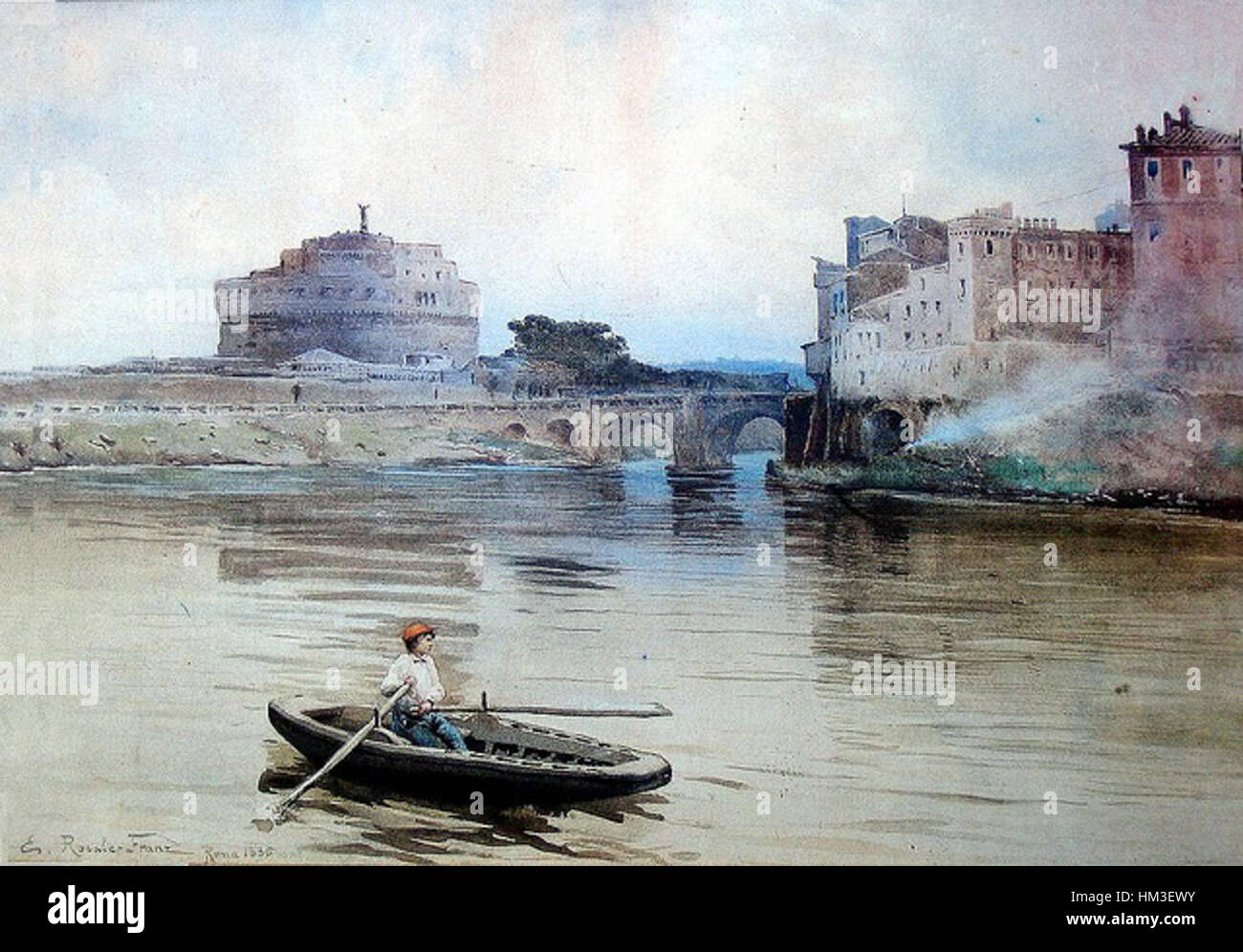 Il Tevere e Castel Sant'Angelo Stock Photo - Alamy