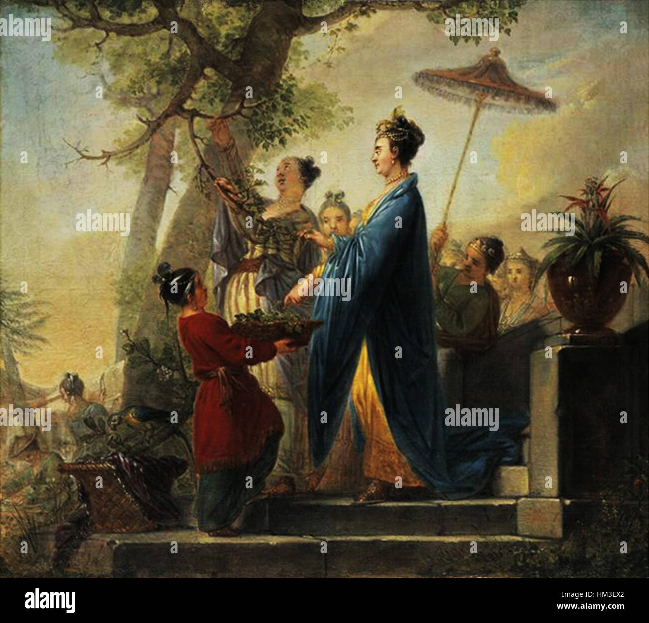 'Kaiserin von China' is an oil painting that depicts an imperial ...