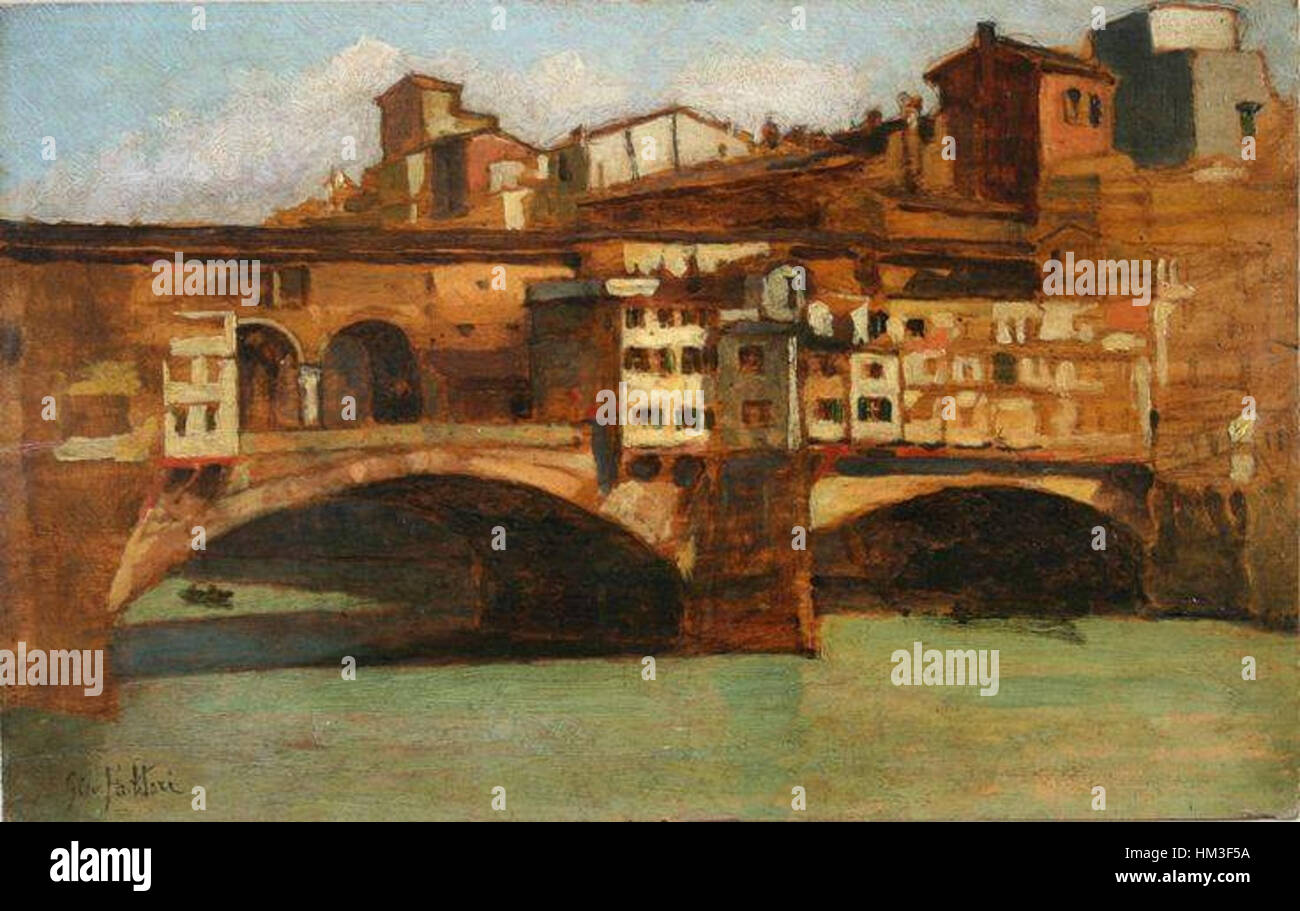 'Il Ponte Vecchio' is a renowned painting depicting Florence’s iconic ...