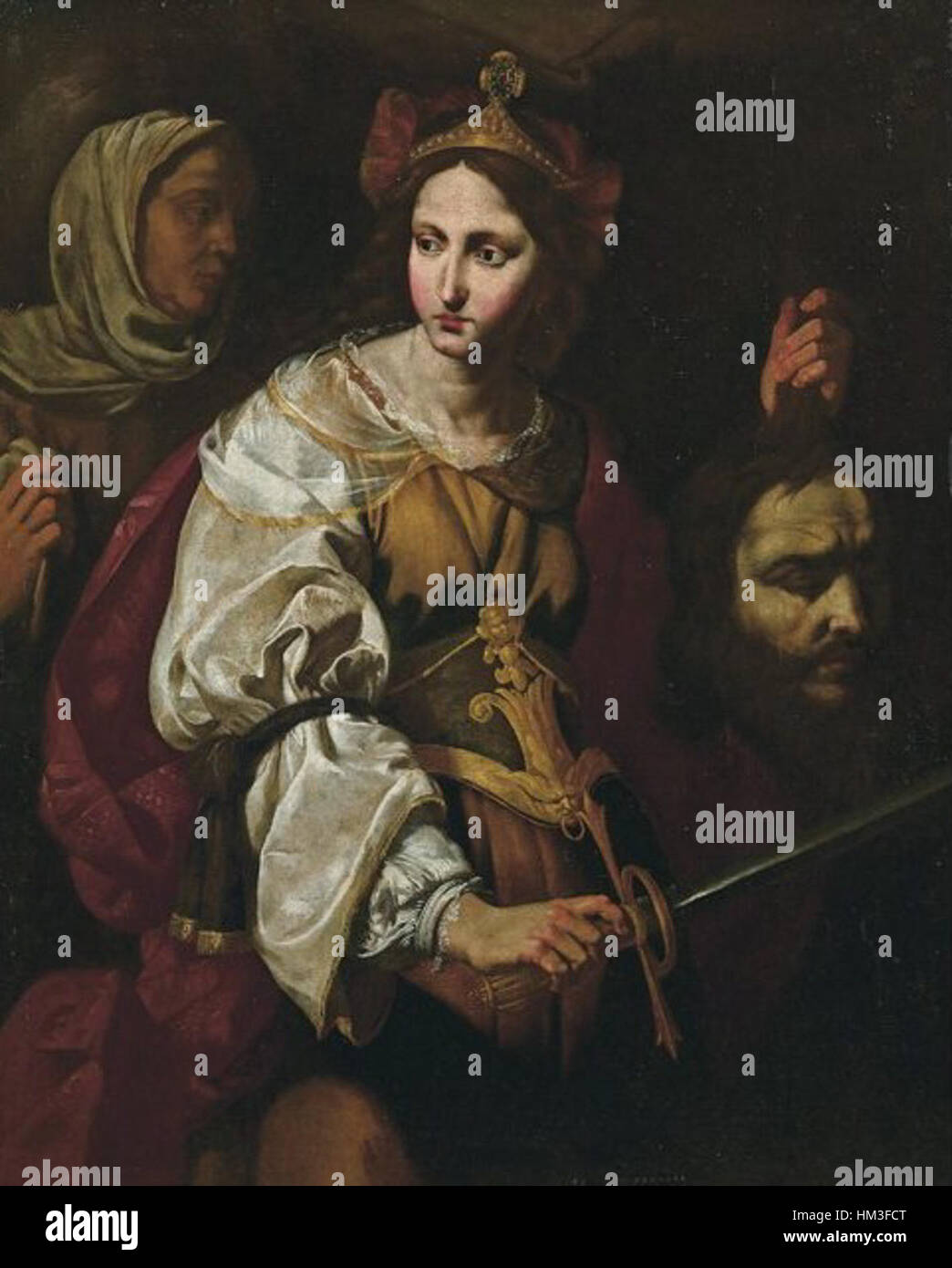*Judith*, painted by Guarino, represents the biblical figure of Judith ...