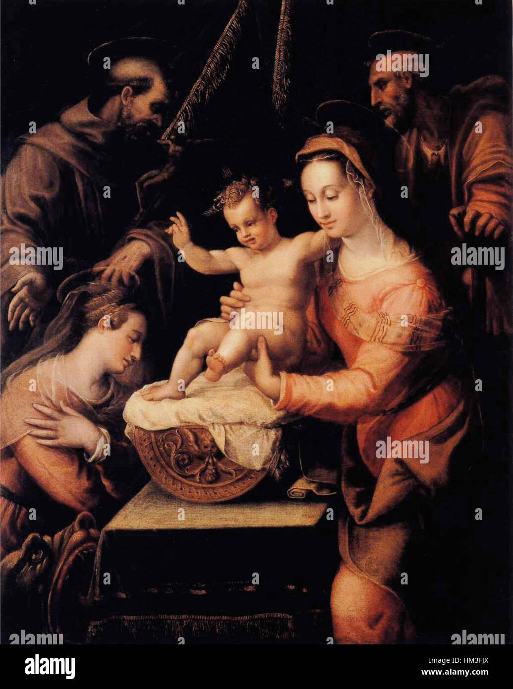 Lavinia Fontana’s 'Holy Family with Saints' depicts the Christian holy ...