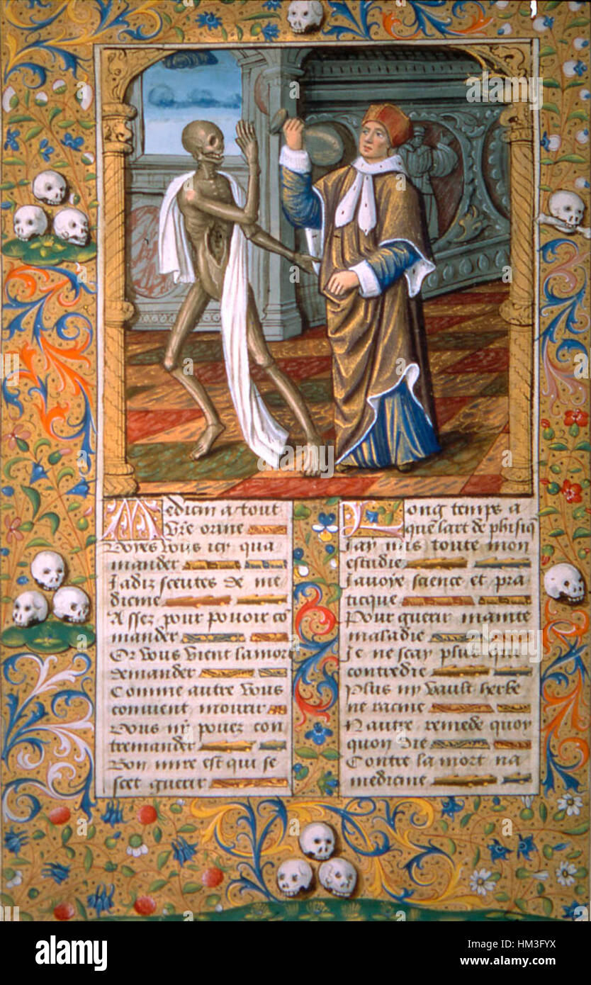 La Danse Macabre is an artwork from France, depicting the theme of ...