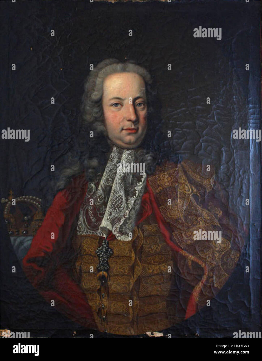 A portrait of Holy Roman Emperor Francis I, painted in a 16th-century ...