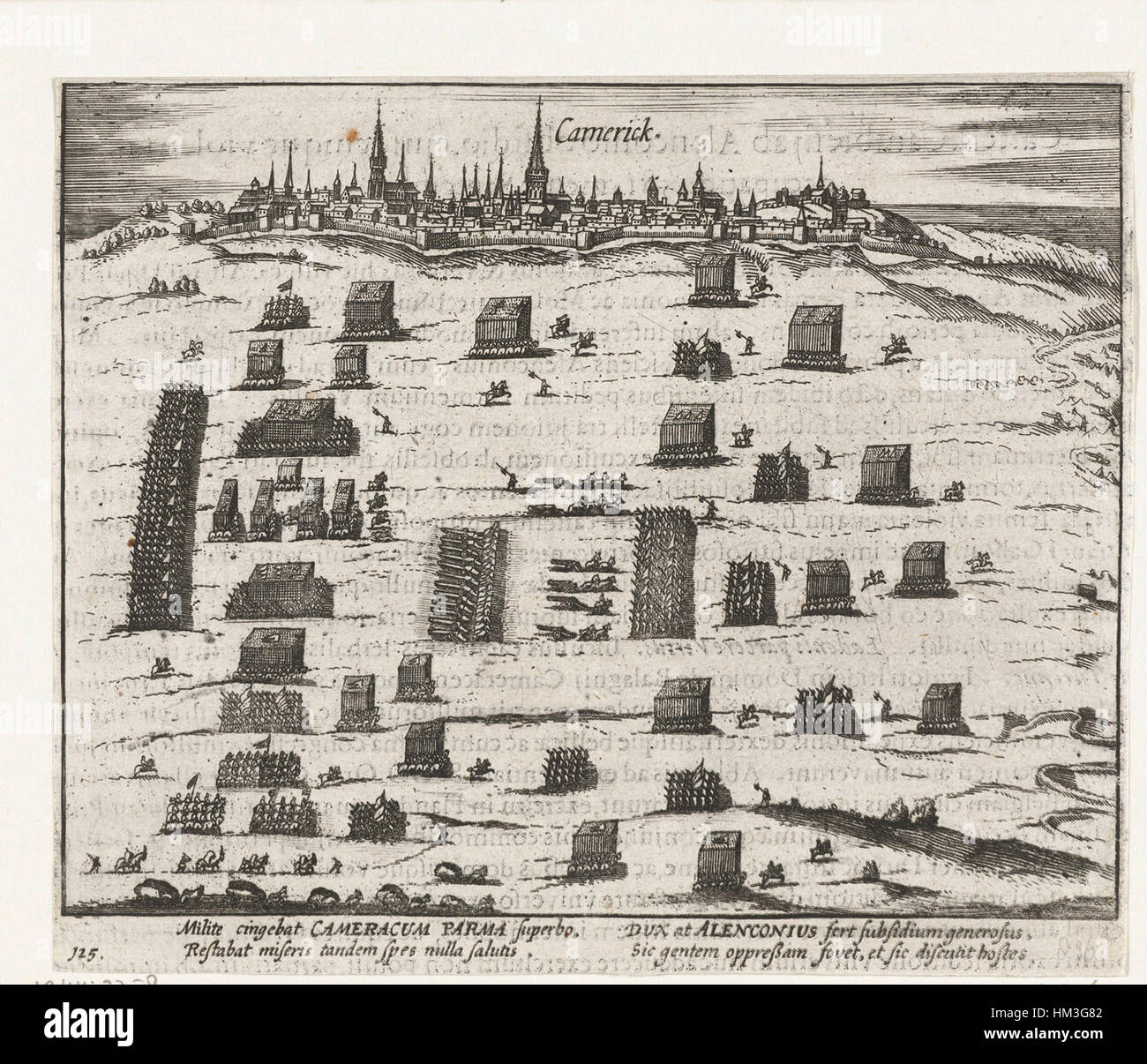 Kamerijk ontzet door de hertog van Anjou, an oil painting depicting the ...