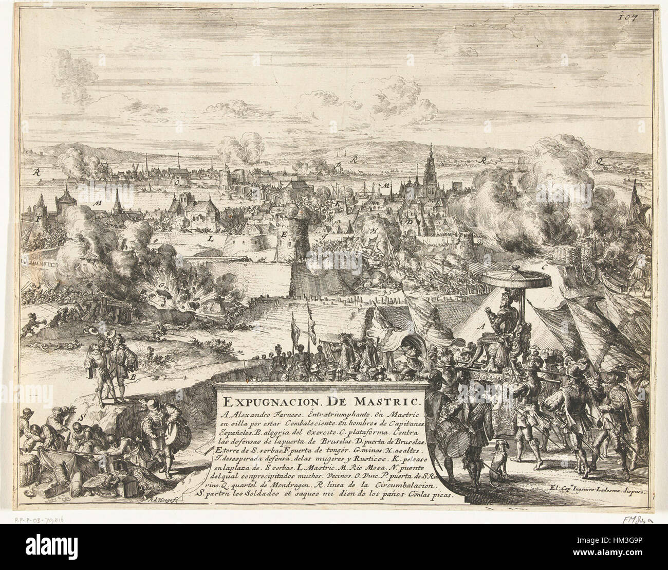 'Inname van Maastricht door de hertog van Parma, 1579' by Romeyn de ...