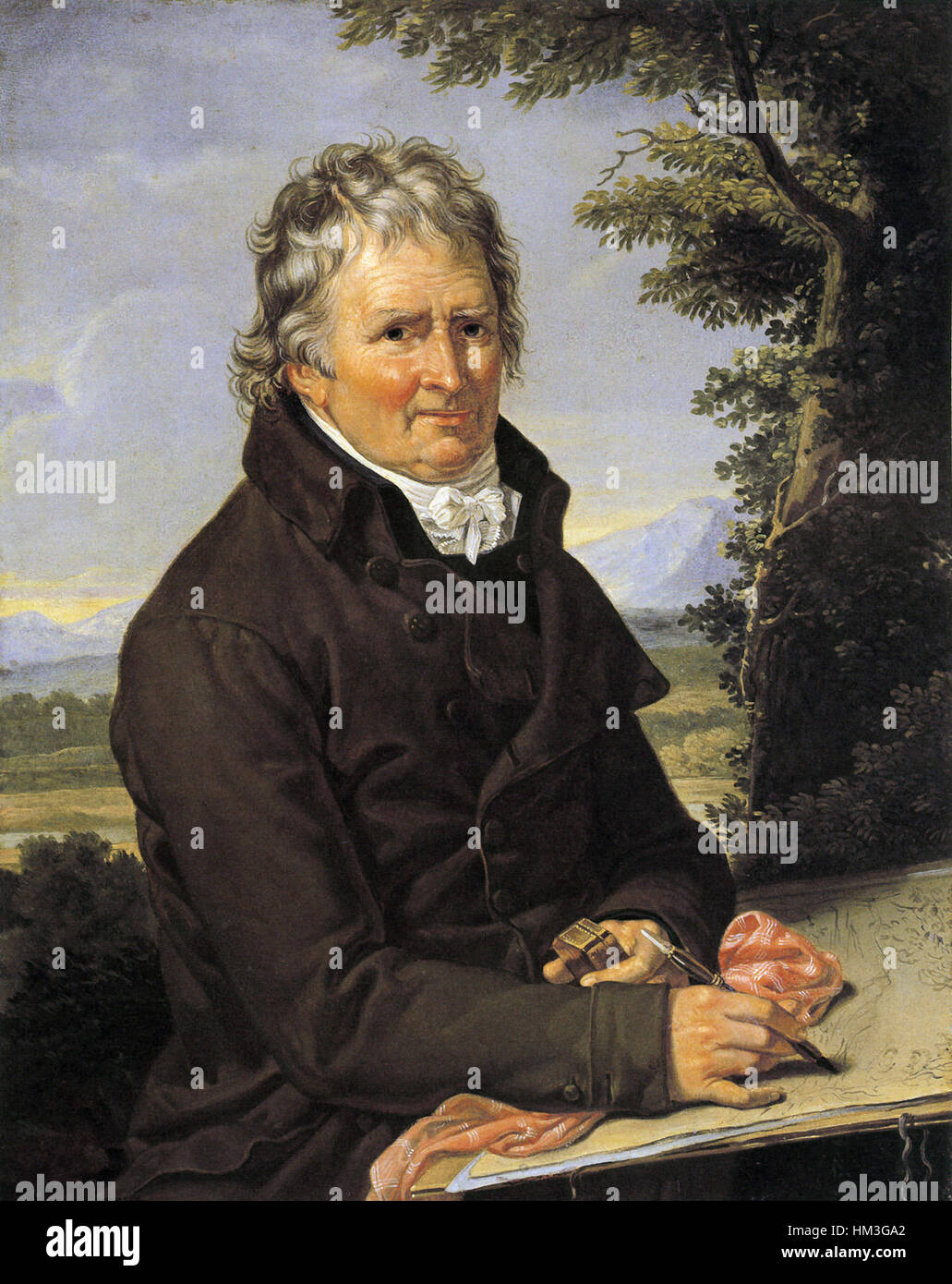 A 1806 painting by Jakob Philipp Hackert, created by Wilhelm Titel ...