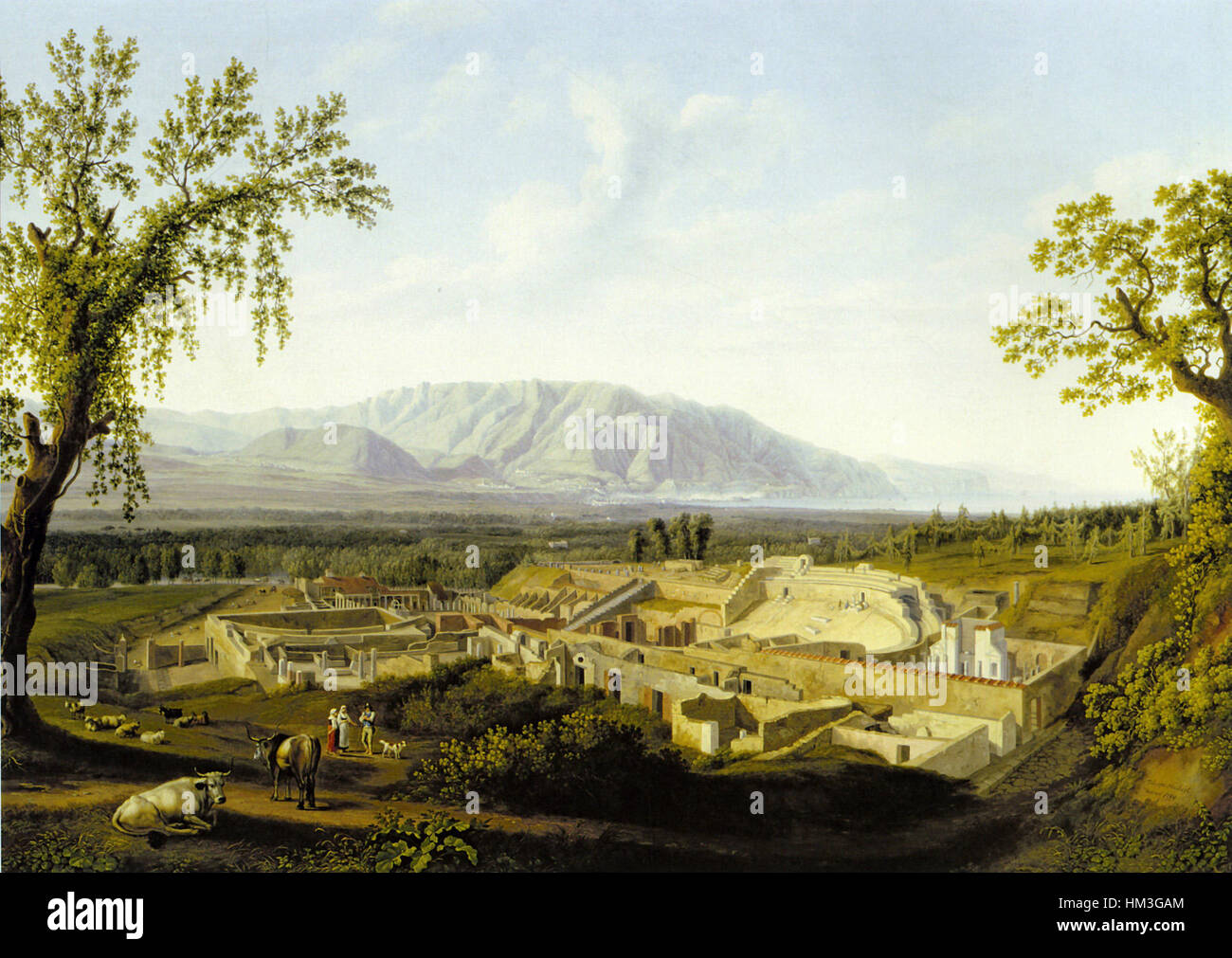 Ruins of pompeii hackert hi-res stock photography and images - Alamy