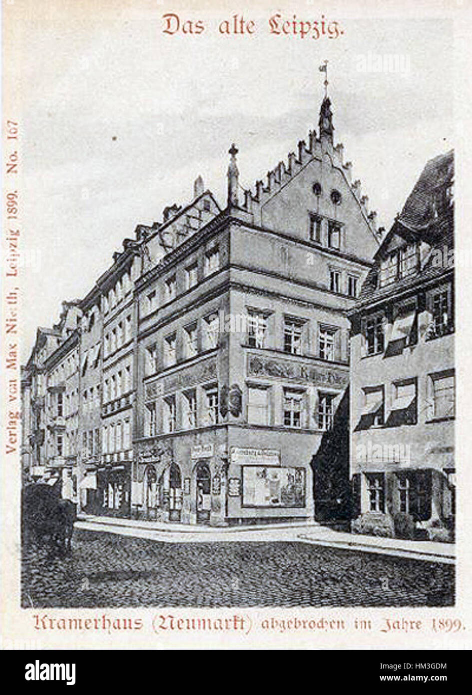 The Kramerhaus in Leipzig, depicted in this 1885 painting, showcases ...
