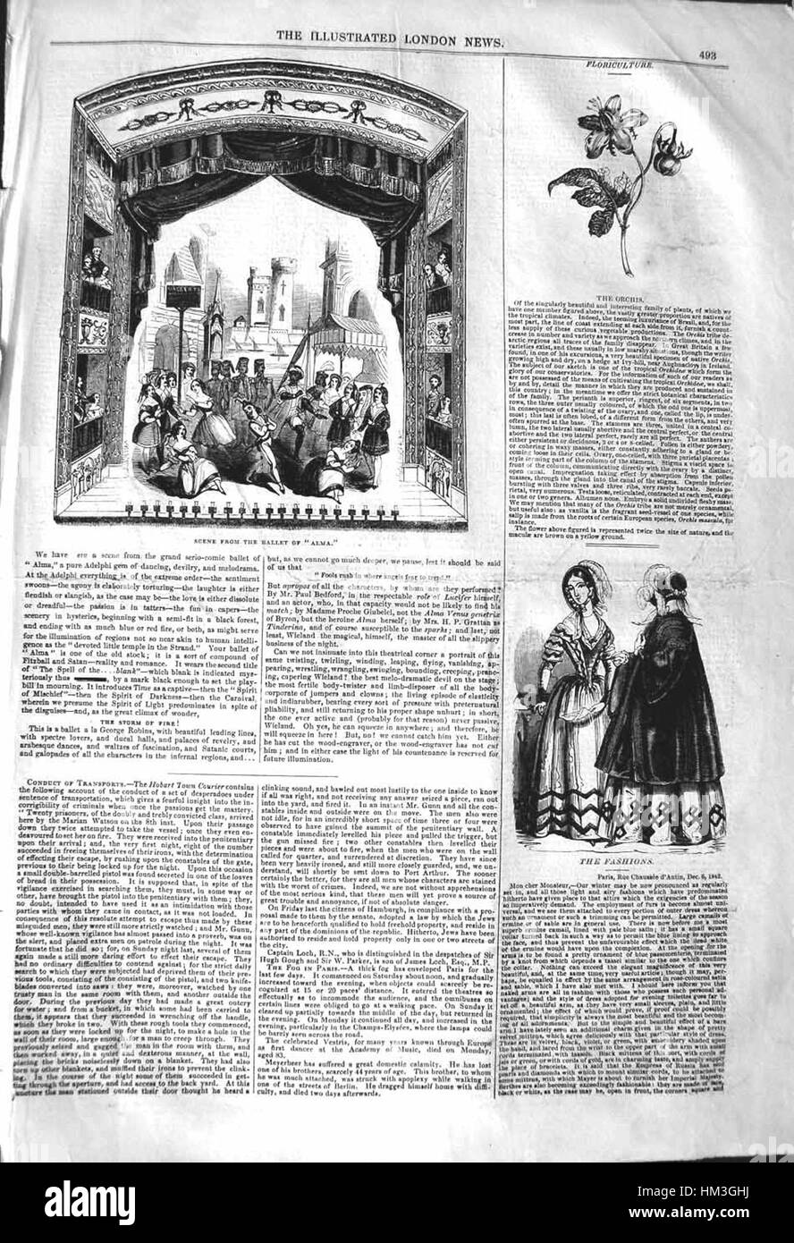 This engraving from the Illustrated London News (1842) captures a ...