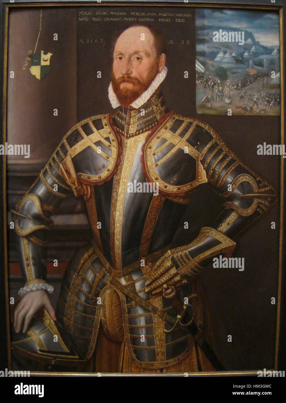 A 1563 portrait of John Farnham, Gentleman-Pensioner to Queen Elizabeth ...