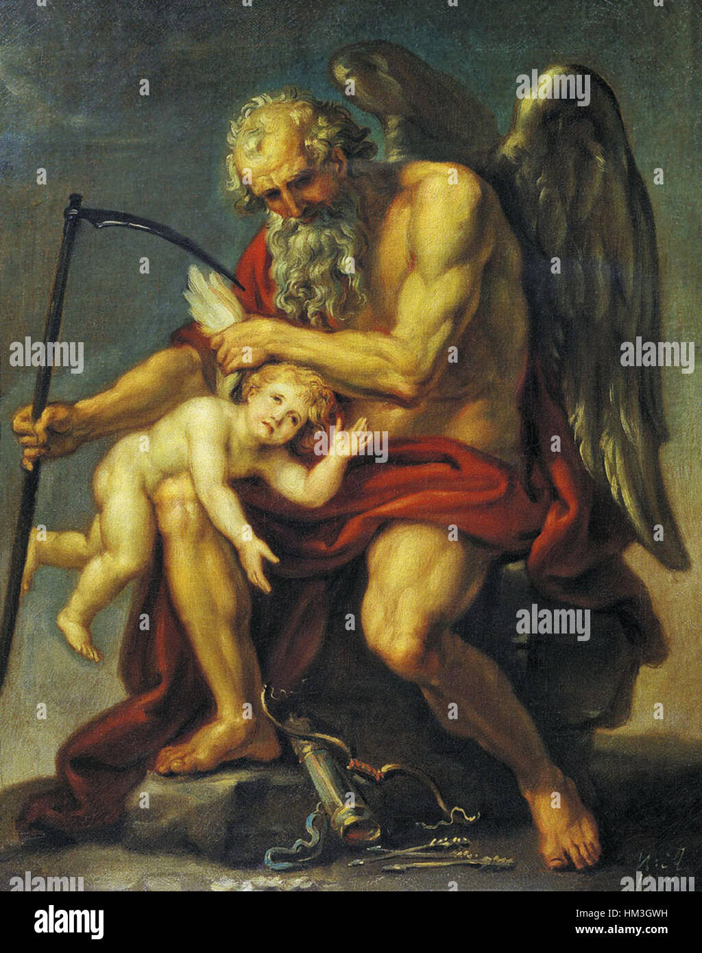 Saturn god painting hi-res stock photography and images - Alamy