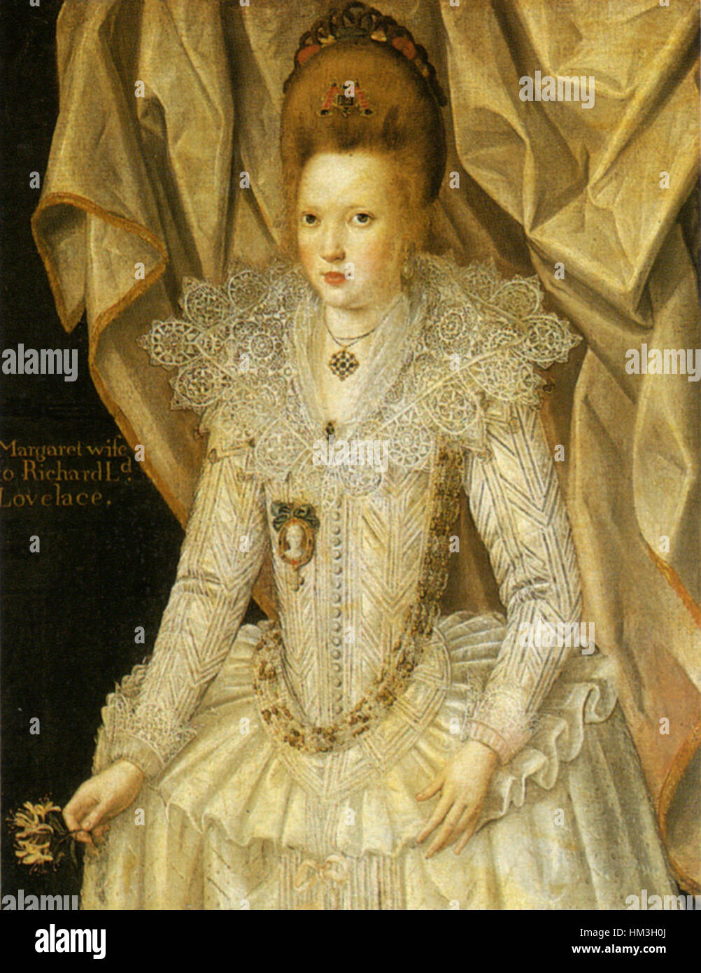 *John de Gritz*'s portrait of Margaret of Lovelace presents a dignified ...
