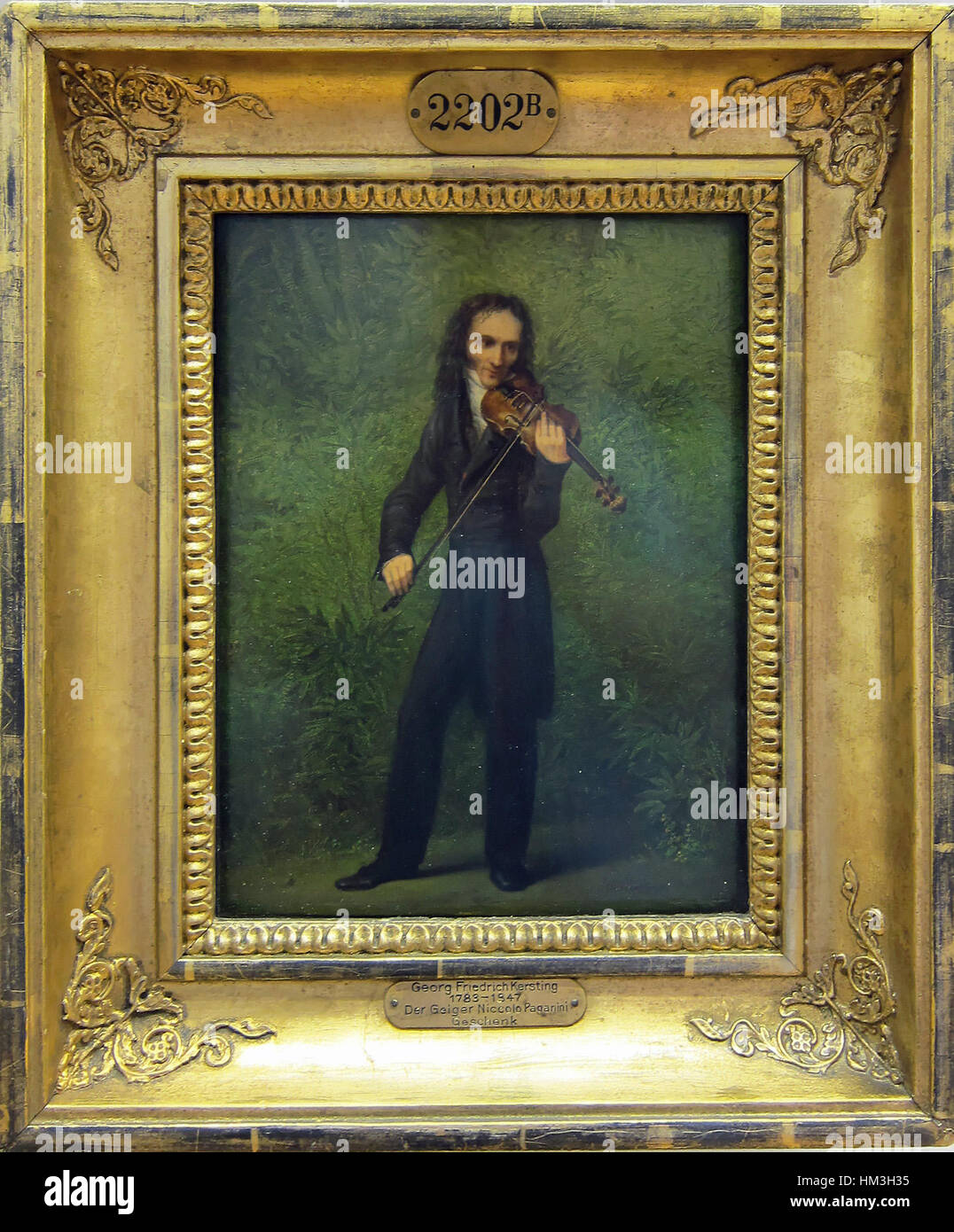 This portrait of Nicolo Paganini by Kersting captures the famous ...