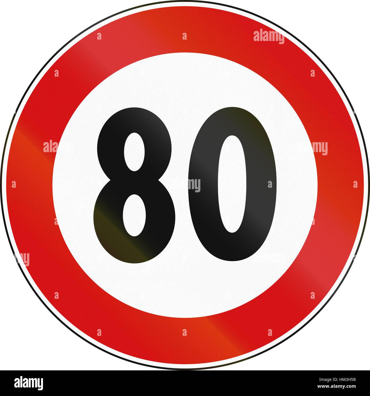 Road sign used in Italy - speed limit Stock Photo - Alamy