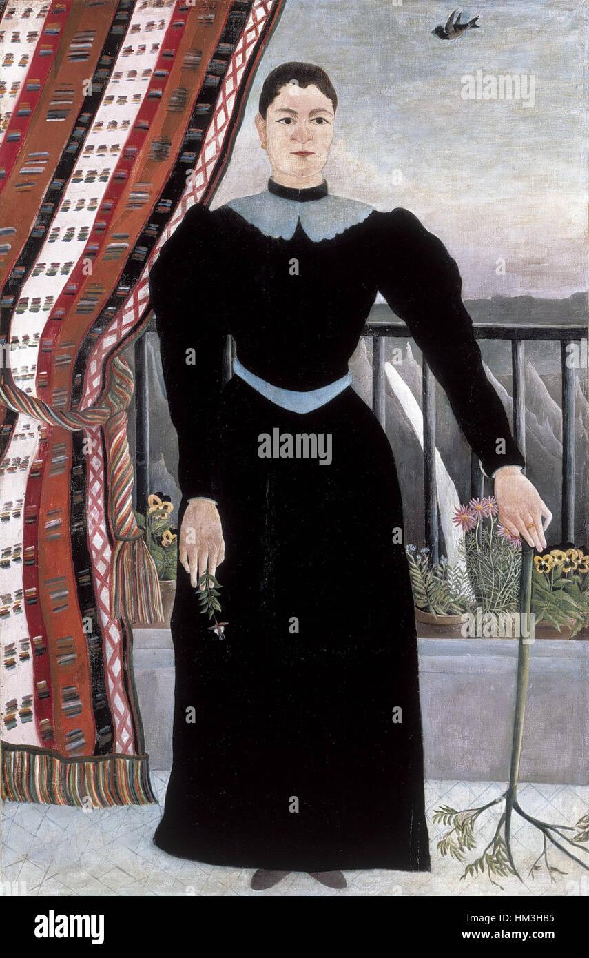 Henri Rousseau's 'Portrait of a Woman' from 1895 showcases his ...
