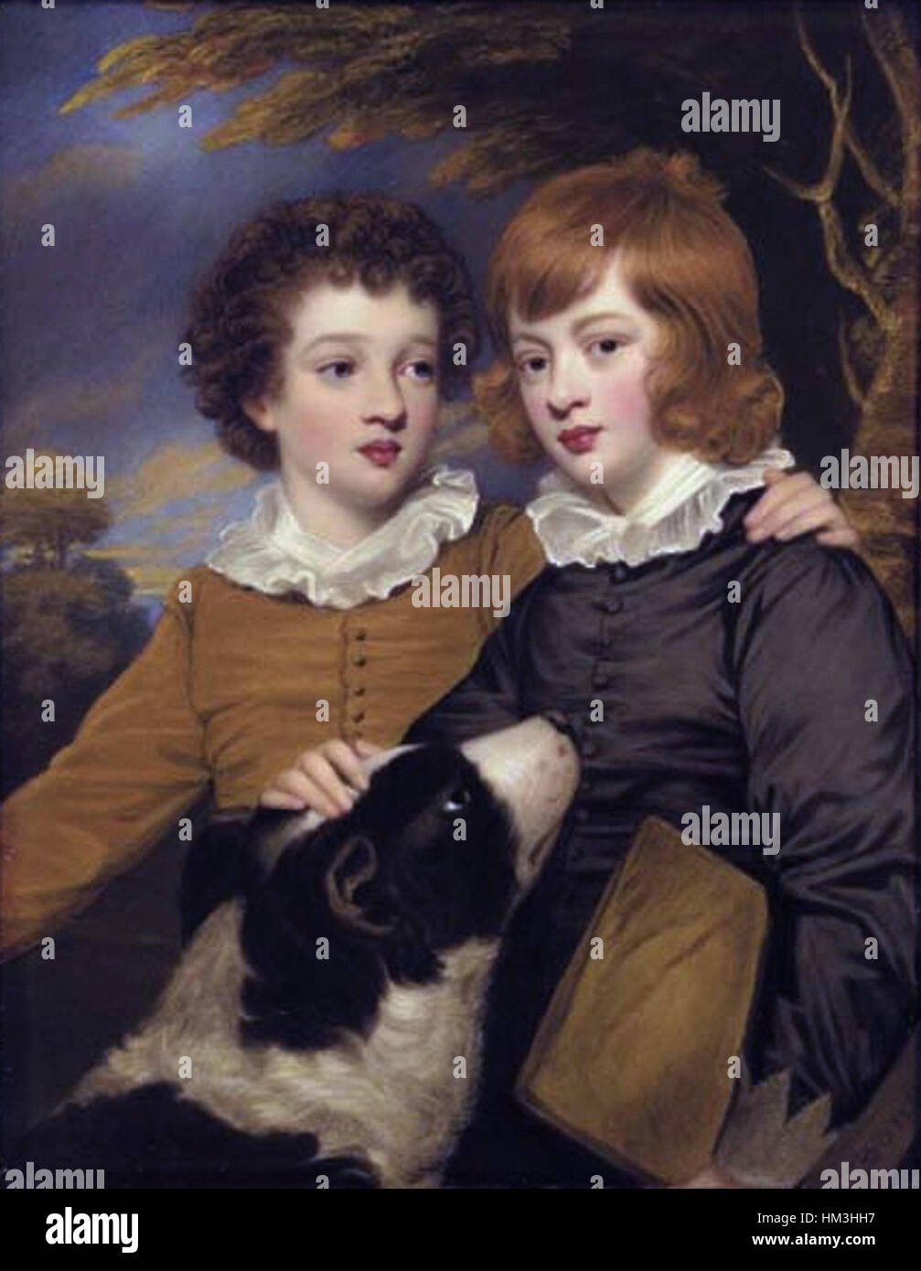 This portrait by Henry Bone depicts the Gawler brothers, Henry and John ...