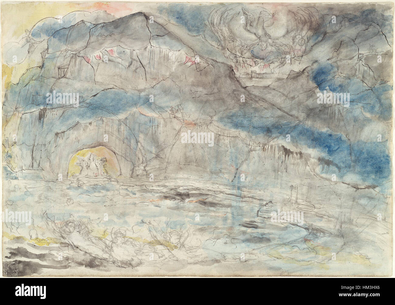This illustration depicts the scene from Dante's *Divine Comedy*, where ...