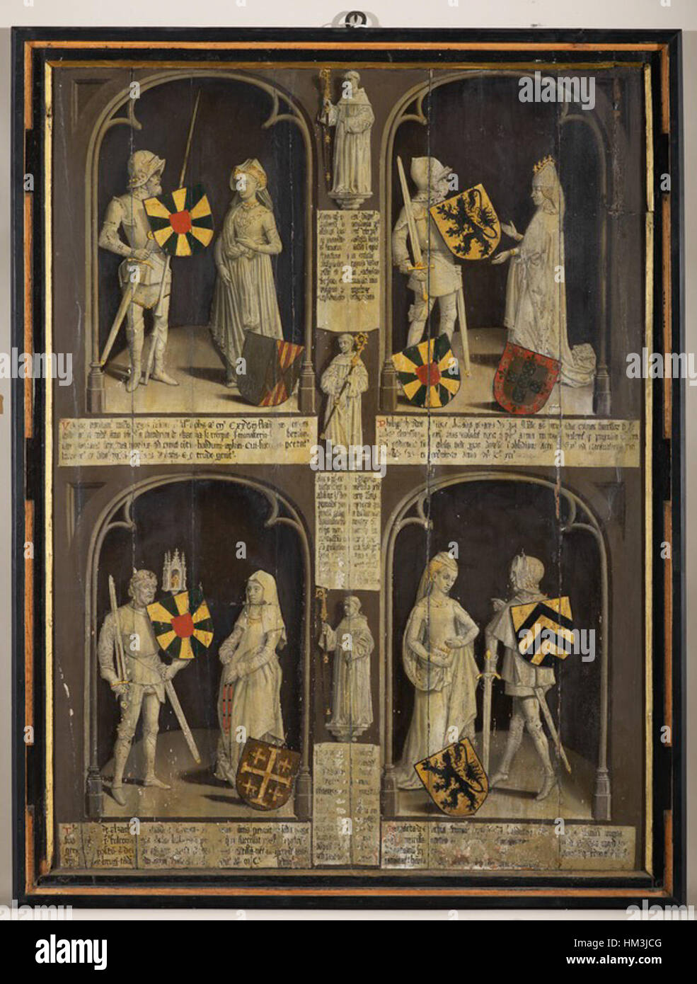 Graven van Vlaanderen en abten van Ter Duinenabdij - 6 Stock Photo - Alamy