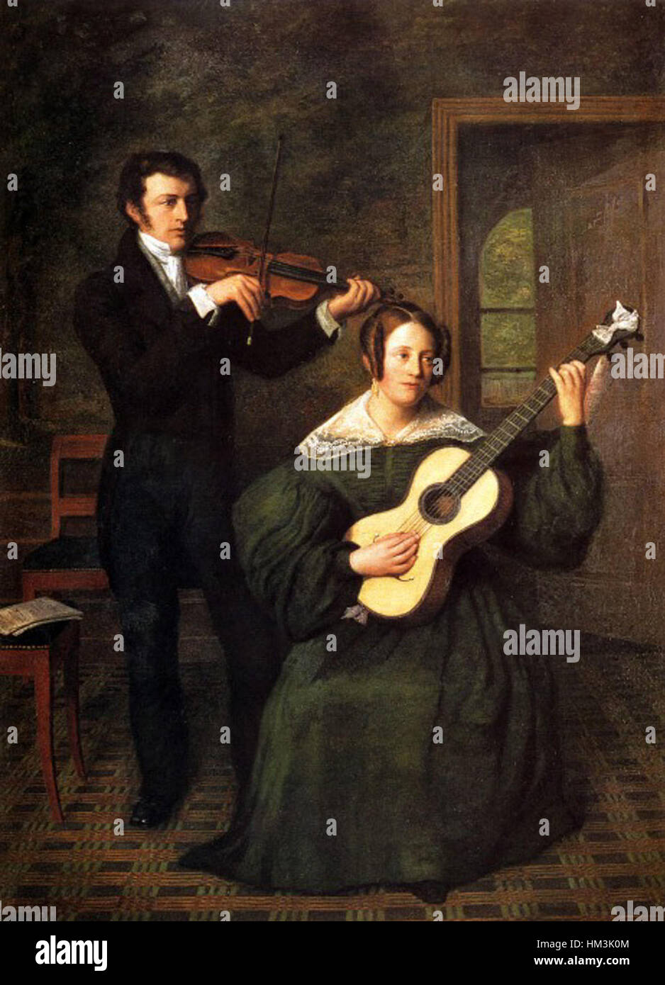 Het duet door Cornelis Bernardus Buysjpg Stock Photo - Alamy