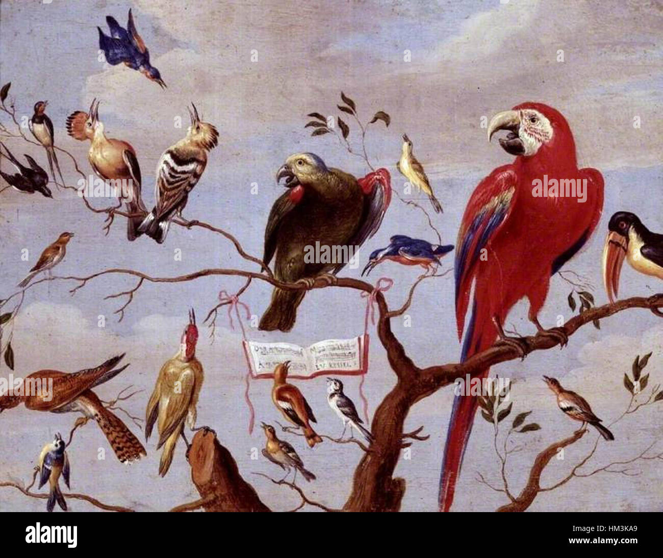 Jan van Kessel (I) - A Chorus of Birds Stock Photo - Alamy