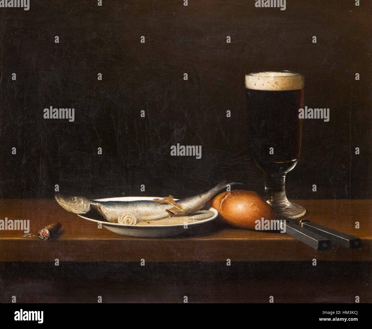 Heinrich Brandes - Brotzeitstillleben Stock Photo - Alamy