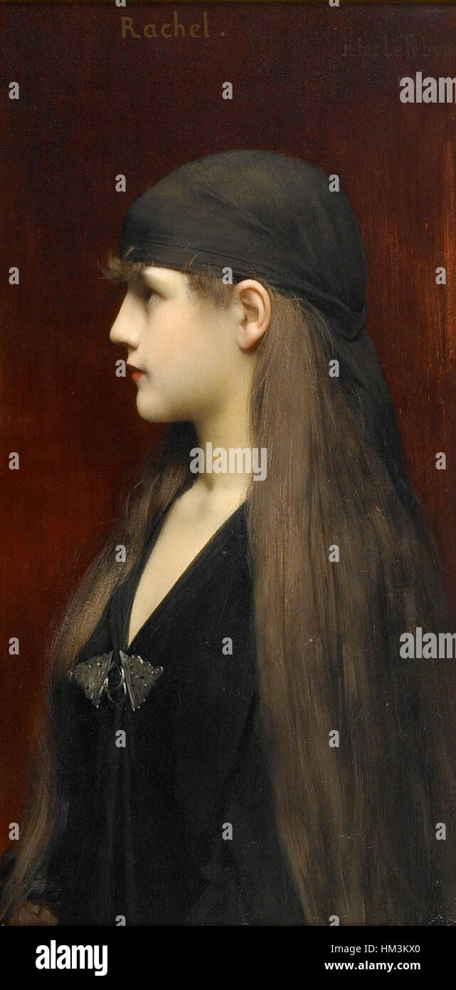 Rachel, painted by Jules-Joseph Lefebvre in 1888, is a portrait of a ...