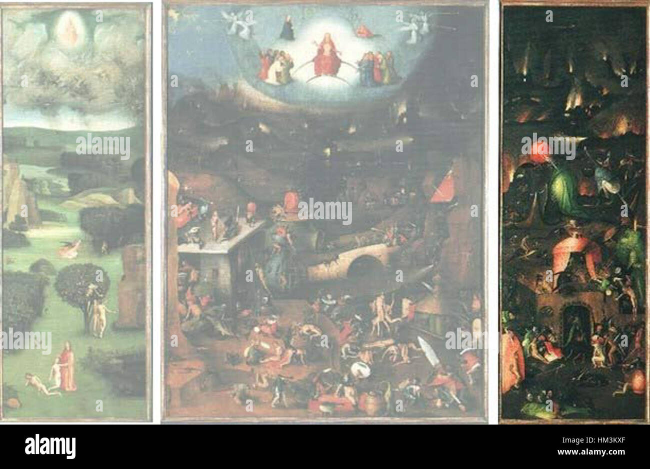 An artwork from the famed Dutch artist Hieronymus Bosch, showing ...