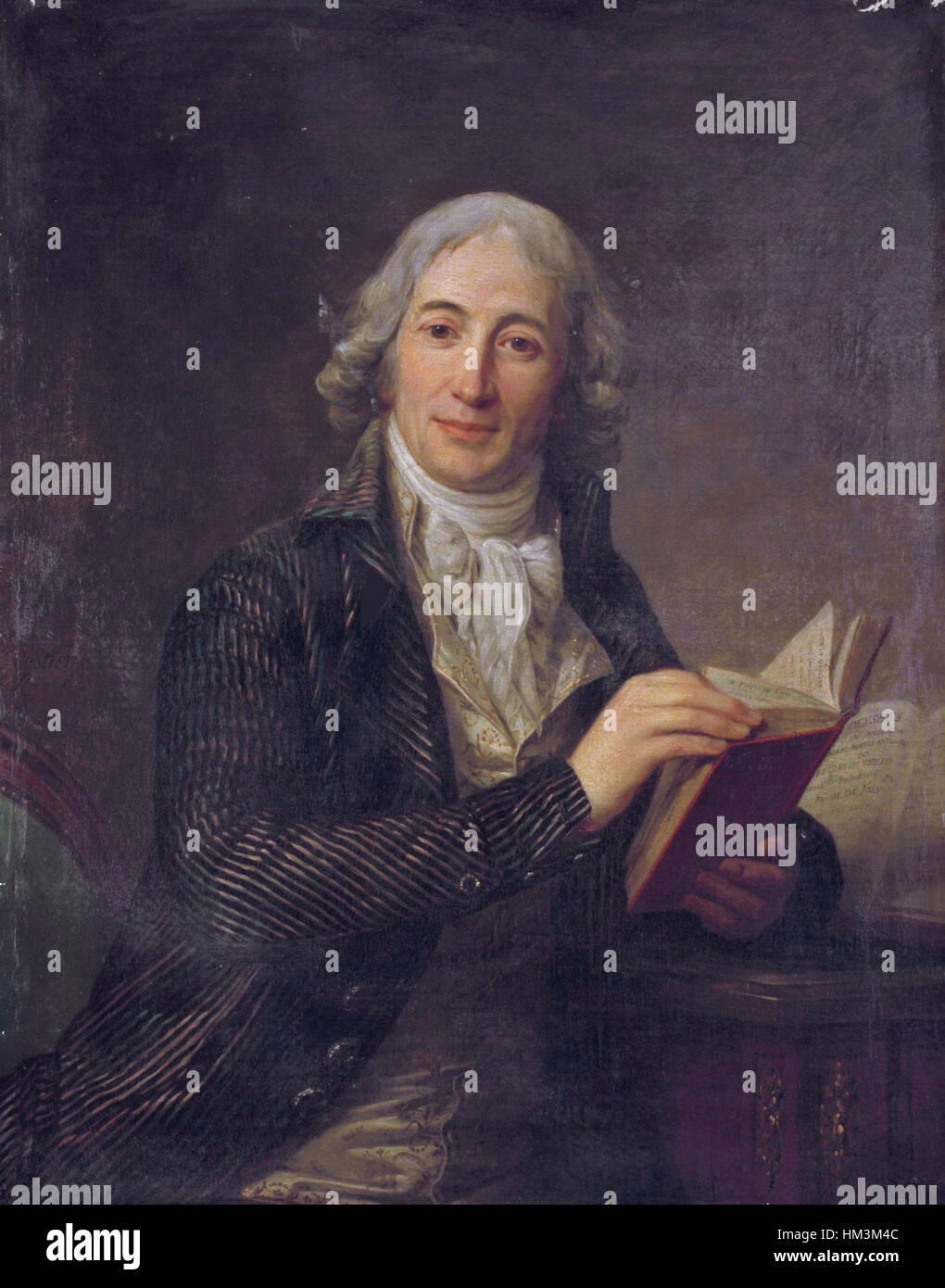 Etienne-Louis-Hector de Joly, by Antoine Vestier Stock Photo - Alamy
