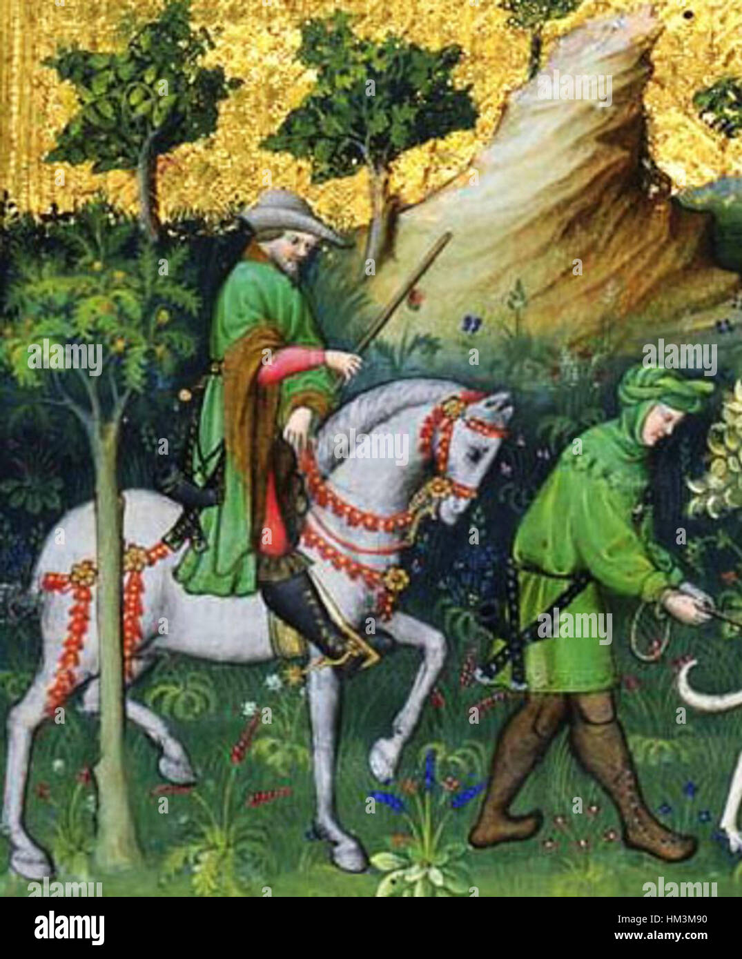 ‘Le livre de chasse’, a medieval manuscript, contains illustrations of ...