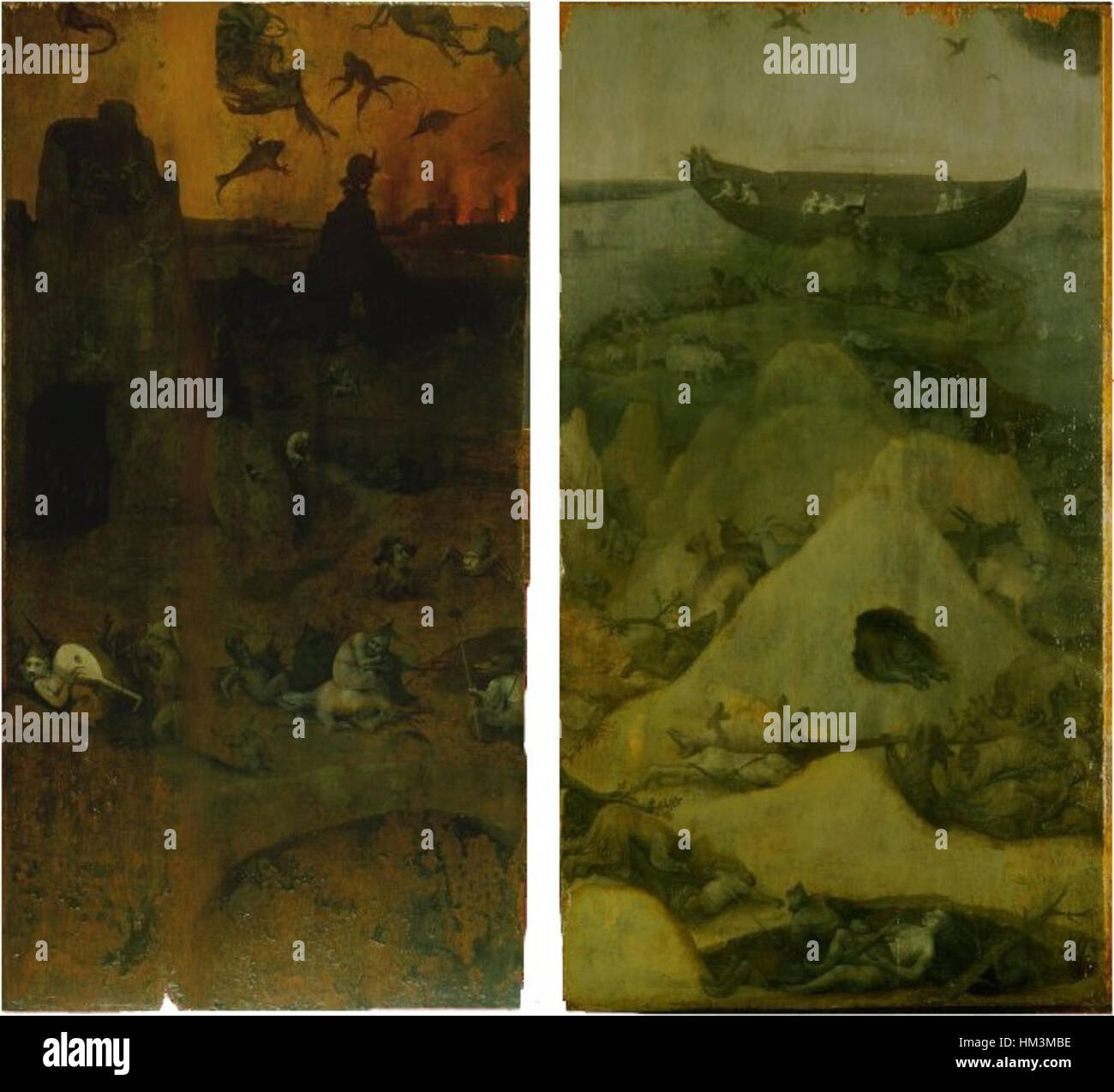 Jeroen Bosch's ‘De Zondvloed Binnenzijde’ (The Flood, Interior View) is ...